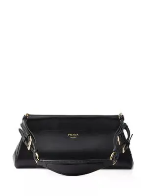 Prada Medium Enchaîné Leather Shoulder Bag - Black
