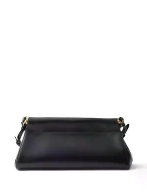 Prada Medium Enchaîné Leather Shoulder Bag - Black