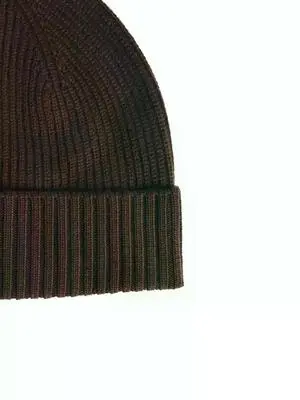 SEVEN GAUGE Ribbed Fine Knit Beanie - Brown