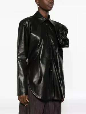 LITKOVSKA Buttoned Leather Shirt