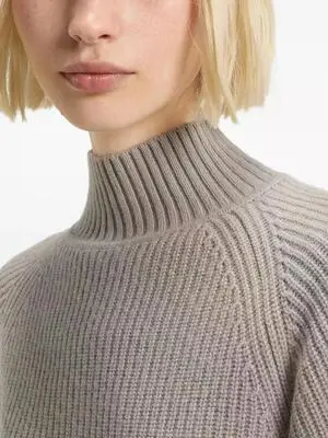 Hugo Ribbed Funnel-neck Sweater