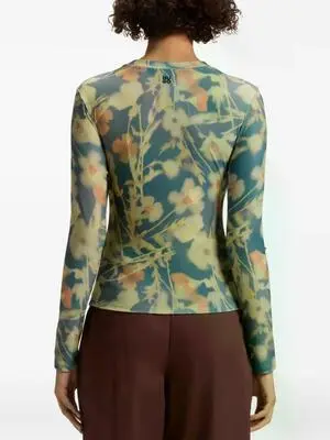 Hugo Floral Long-sleeve Top