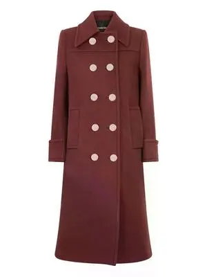 Roberto Cavalli Wool Double-breasted Coat