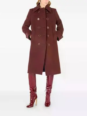 Roberto Cavalli Wool Double-breasted Coat