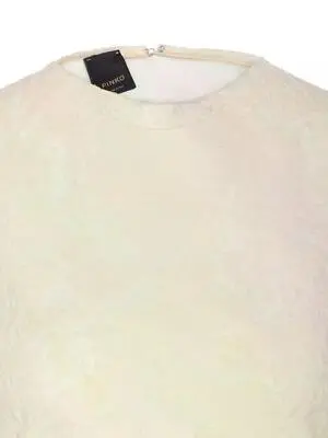 Pinko Marinara Zip Crew-neck Top