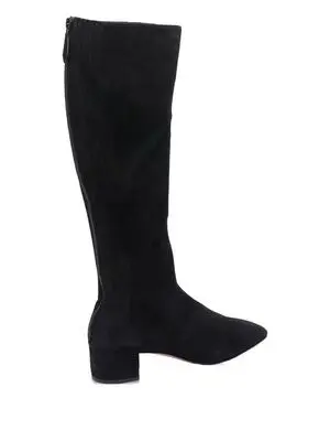 AQUAZZURA 35mm Pointed Toe Zip Boots