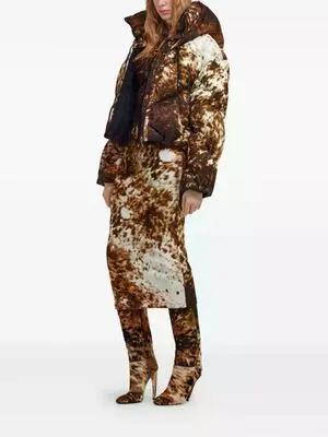 Roberto Cavalli Appaloosa-print Puffer Jacket