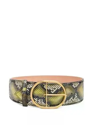 Roberto Cavalli Snake-effect Belt - Green