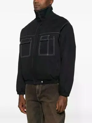 CARRER Pocketed Fleece-lining Jacket