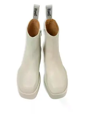 Camper Billie Leather Platform Boots - Neutrals