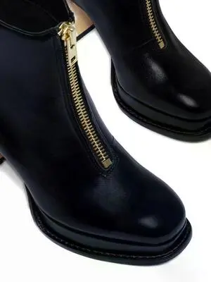 Bernardo 95mm Mafalda Zip-front Platform Boots - Black