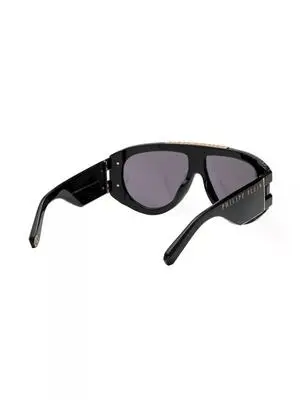 Philipp Plein Eagle Pilot-frame Sunglasses - Black