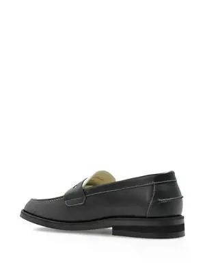 DUKE + DEXTER Wilde Cherry Penny Loafers - Black