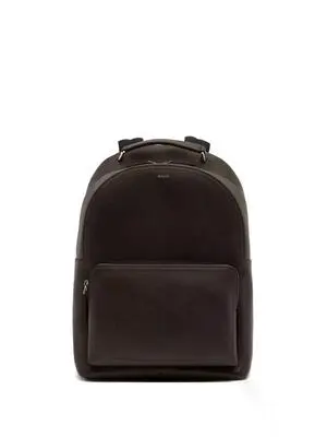 Bally Grained-leather Capitol Backpack - Brown