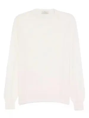 Bruno Manetti Fine-knit Jumper - 019 White
