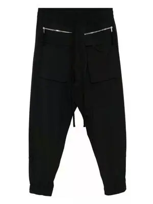 Thom Krom Black Wash Pants For Men