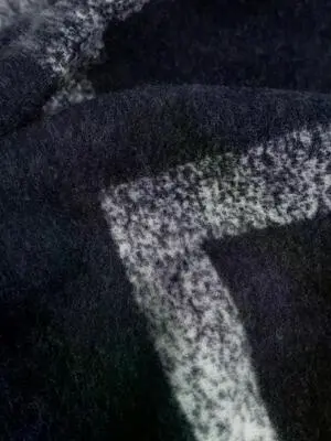 Bally Fringed Logo Scarf