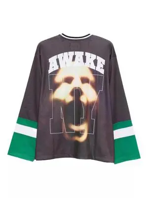 AWAKE NY Graphic Print Long-sleeve T-shirt