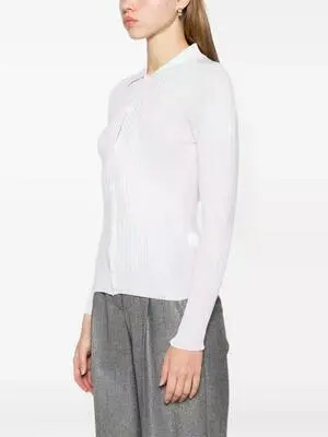 Peserico Ribbed Collared Top