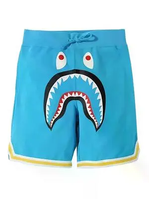A BATHING APE Shark Basketball Sweatshorts - Blue