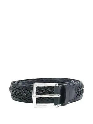 ORTIGNI Braided Leather Belt - Blue