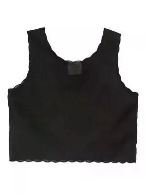 FORTE_FORTE Scallop-trim Tank Top