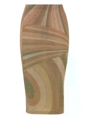 Emilio Pucci Patterned Midi Skirt