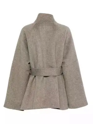 VIKTORIA CHAN Wool Belted Single-breasted Coat
