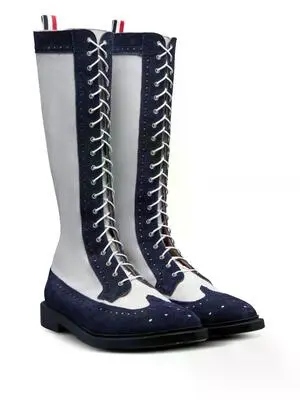Thom Browne Longwing Suede Knee-high Boots