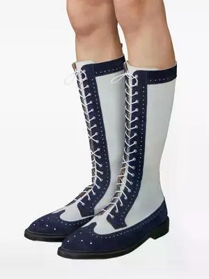 Thom Browne Longwing Suede Knee-high Boots