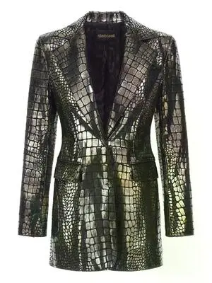 Roberto Cavalli Crocodile-effect Blazer