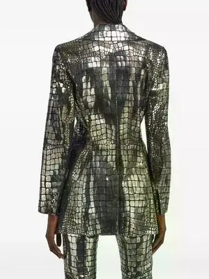 Roberto Cavalli Crocodile-effect Blazer