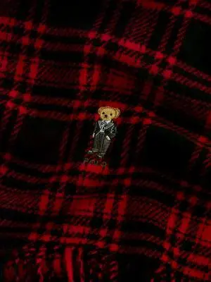 Polo Ralph Lauren Polo Bear Plaid Scarf