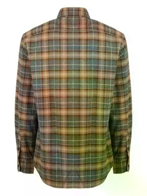 SLOWEAR Checked Long-sleeve Shirt - Brown