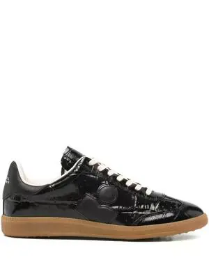 Isabel Marant Étoile Bryce Crocodile-effect Sneakers - Black