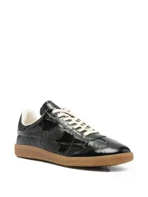 Isabel Marant Étoile Bryce Crocodile-effect Sneakers - Black
