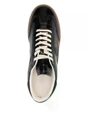 Isabel Marant Étoile Bryce Crocodile-effect Sneakers - Black