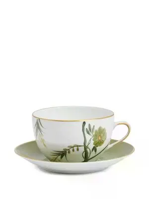 MARIE DAAGE Bouquet De Vie Cup And Saucer - Green