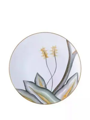 MARIE DAAGE Handpainted Round Dessert Plate - White