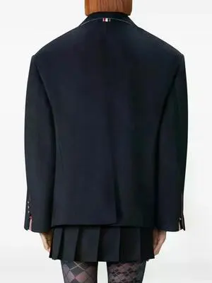 Thom Browne Cashmere Peacoat - Blue