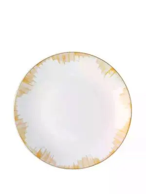 MARIE DAAGE Iris Round Dinner Plate - White