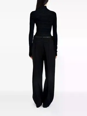 Proenza Schouler Didi Striped Velvet Top