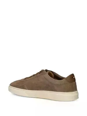 BOSS Suede Panelled Sneakers