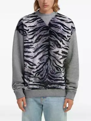 Roberto Cavalli Zebra-print Sweatshirt