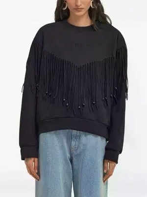 Roberto Cavalli Fringe Embellished Sweatshirt
