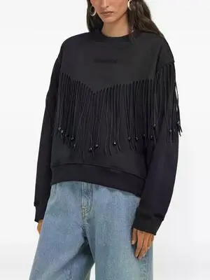 Roberto Cavalli Fringe Embellished Sweatshirt