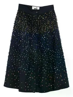 MII Sequin-embellished A-line Skirt