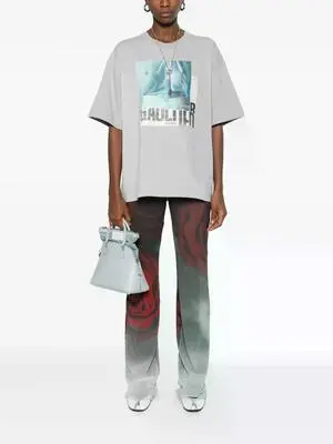 JEAN PAUL GAULTIER Graphic-print T-shirt - Grey