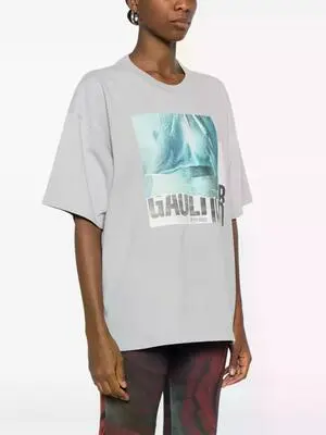 JEAN PAUL GAULTIER Graphic-print T-shirt - Grey