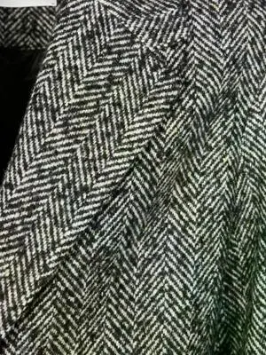AMARANTO Herringbone-pattern Coat
